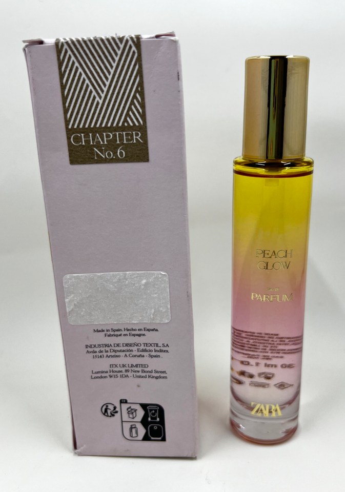 ZARA Peach Glow Perfume EDP Spray 1.01 oz (30ml) NIB | eBay