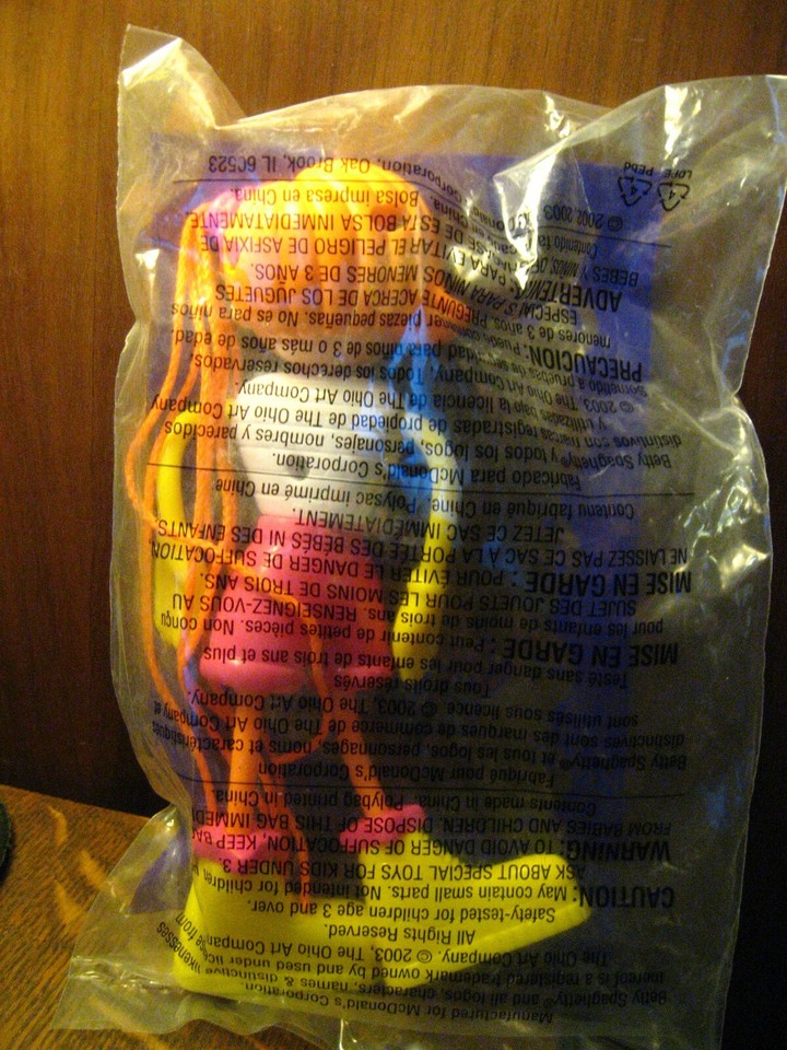 Betty Spaghetty Mandy Vintage Orange Doll - 2003 Ohio Art McDonald's ...