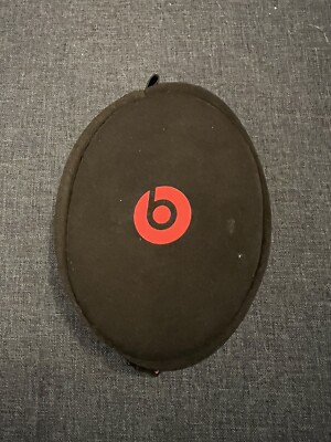 Beats by Dre Solo Headphone Soft Carry CASE ONLY Zipper Black Red ...