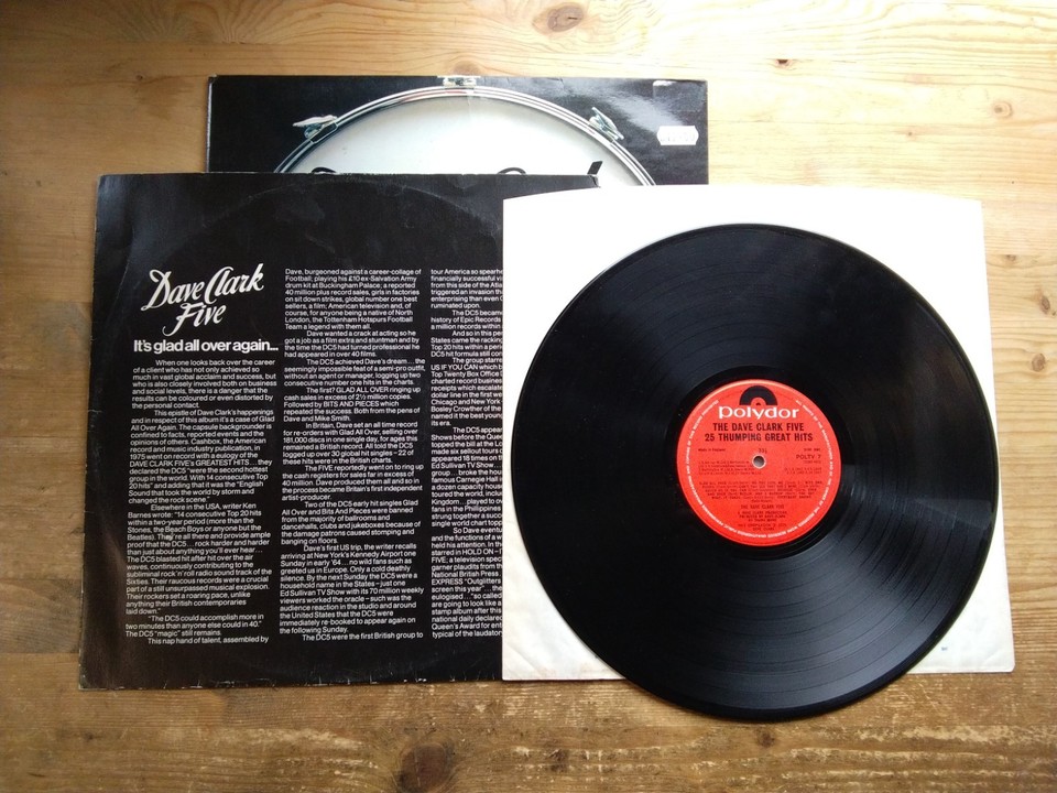 Dave Clark Five 25 Thumping Great Hits VG Vinyl LP Record Album POLTV7 ...