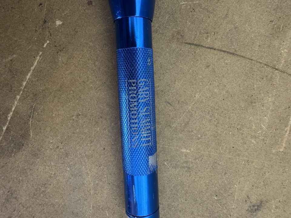 Black and Blue MINI-MAGLITE USA AA Flashlight 6" for PARTS mag lite ...