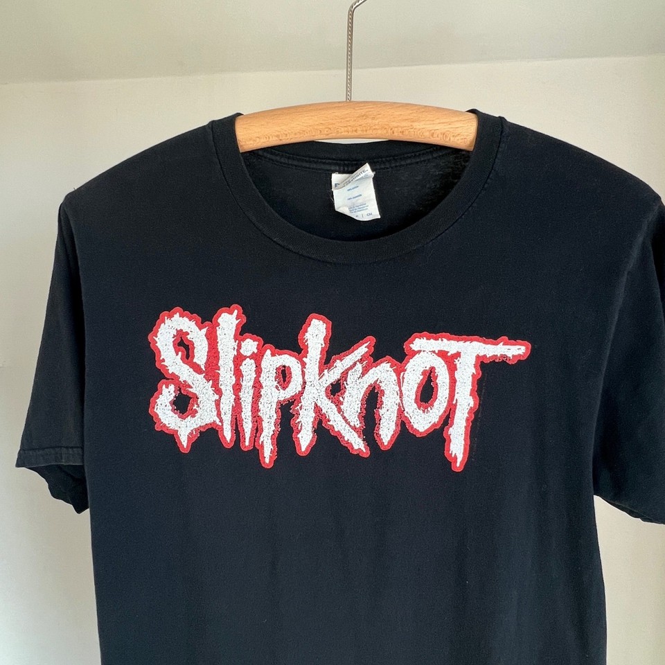 Slipknot Band Tee Shirt Mens Small Black Graphic Print Rock Short ...