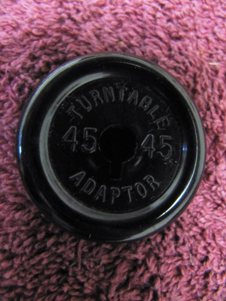 For Record Changers SLOTTED ADAPTER PUCK 45 RPM Singles 7" turntable ...