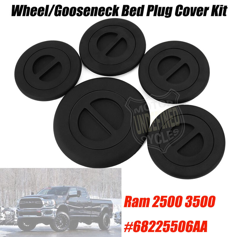 Wheel/Gooseneck Bed Plug Covers Kit For Ram 2500 3500 5th 2014-2019 ...
