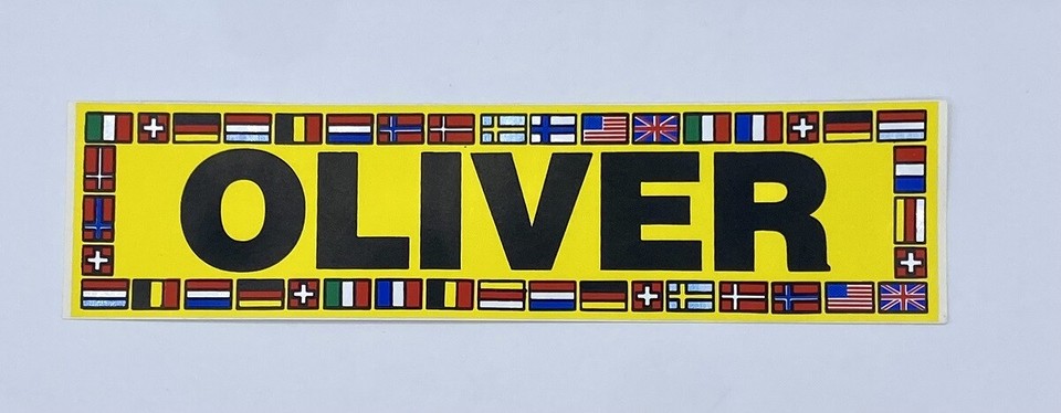 10x Sticker Name Oliver Aufkleber Car Sticker Name Tag International | eBay