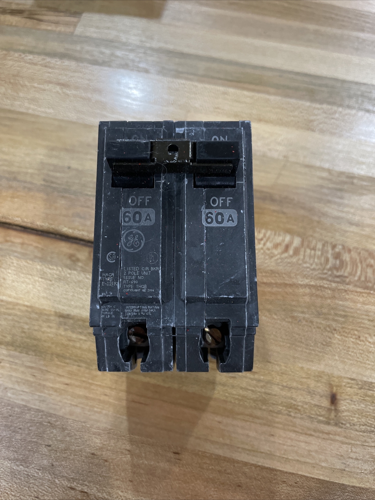 GE General Electric Type THQB Circuit Breaker 60 Amp 2 Pole | eBay
