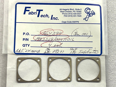 (1 PIECE) M83528/004H016, FABRI TECH, AG FILLED SILICONE FLANGE MOUNT ...
