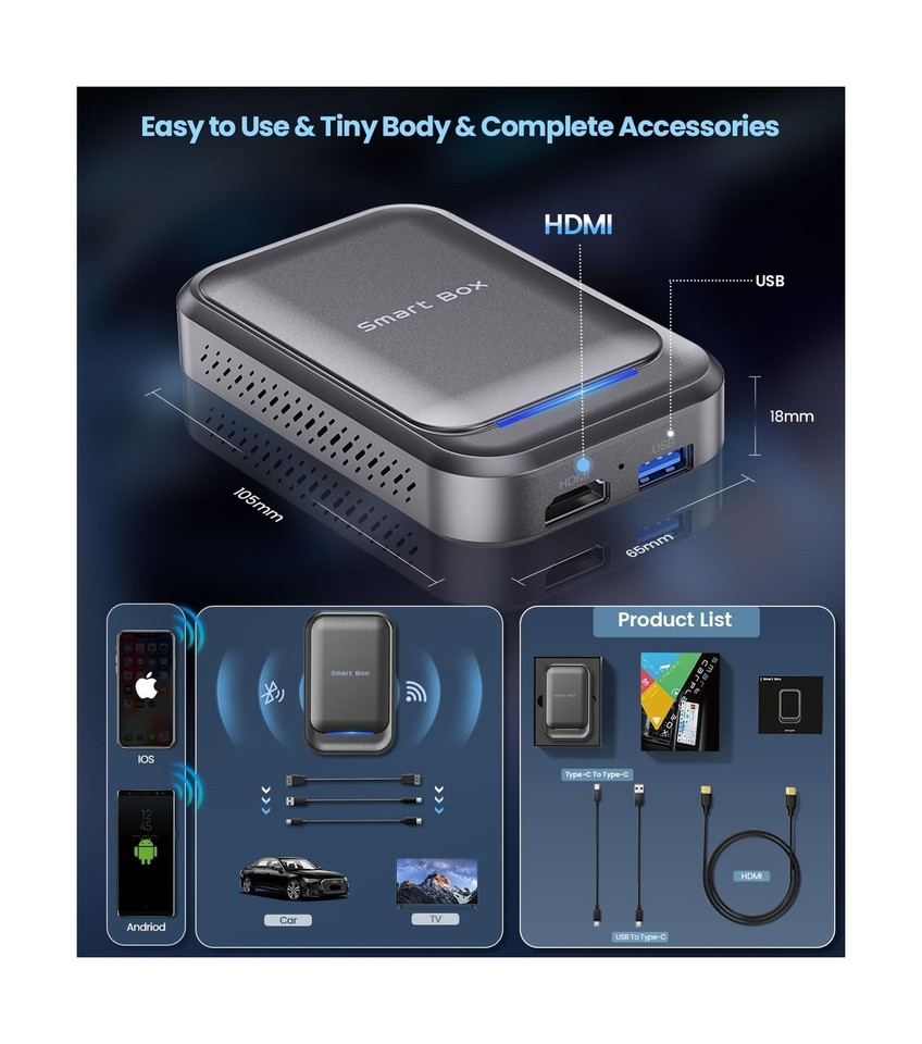 Magic Box 4.0, Magic Box for Car with Google Play/Netflix/YouTube ...