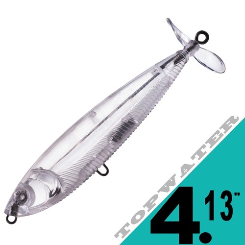 15PCS/LOT Unpainted Topwater Blank Floating Bait 10.5CM 10.3G DIY ...