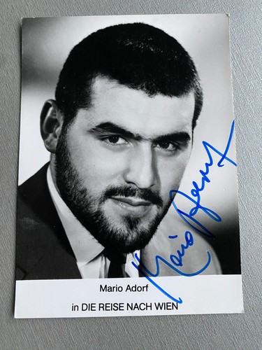 MARIO ADORF Original signed Autogrammkarte 10x15 Autogramm | eBay.de