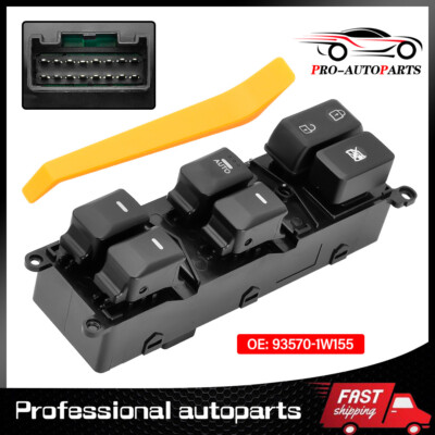 Master Power Window Switch Left Driver Side for 2012-2015 Kia Rio 93570 ...