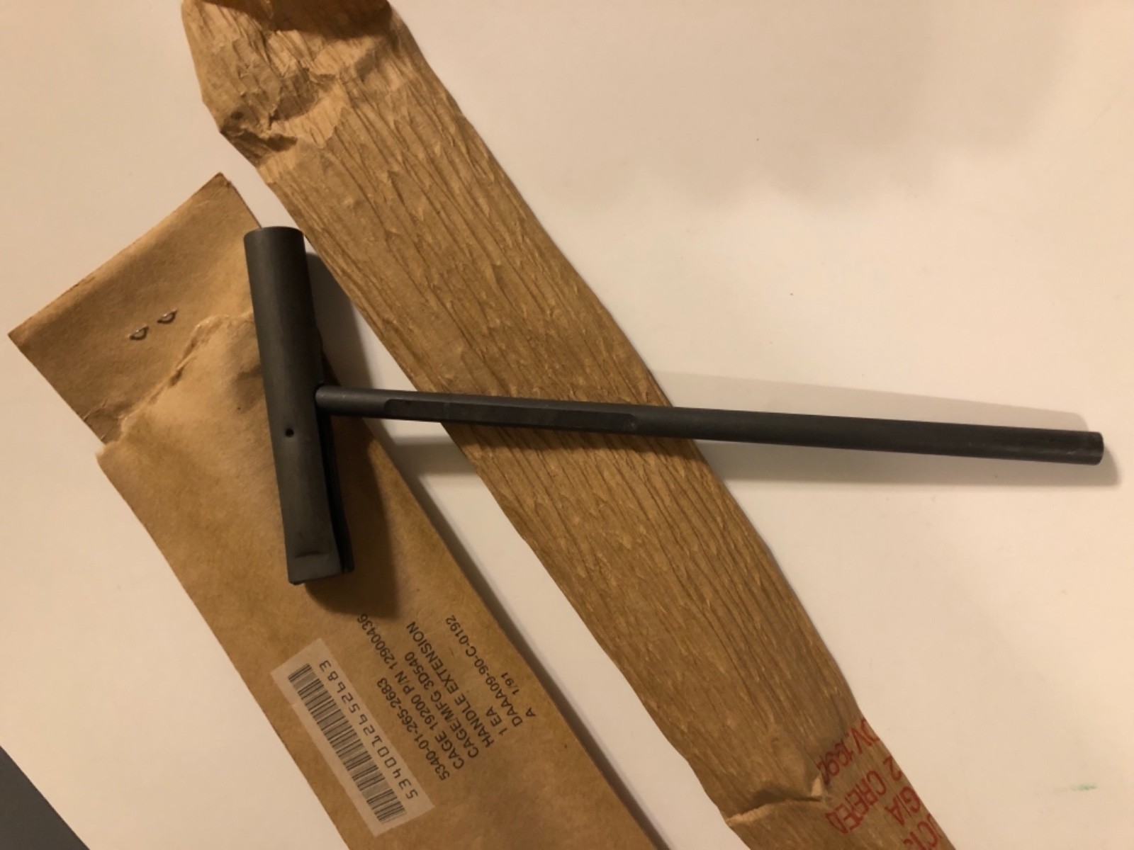 US 30 CAL M1 Garand 7.62MM Cleaning Rod T-Handle Extension New in wrap ...