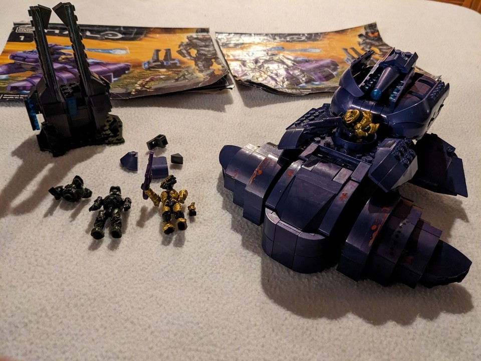 Halo Covenant Wraith Vehicle & Turret # 97014 Mega Bloks Construx | eBay