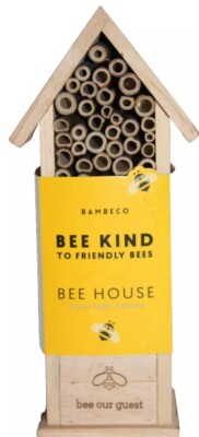 NEW Bambeco 12 in. Mason Tower Bee House Bee Kind To Friendly Bees | eBay