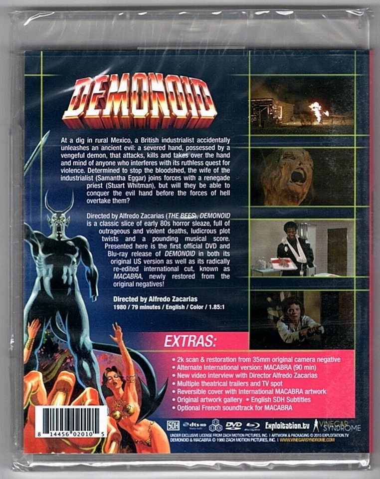 Demonoid (Blu-ray, 1980, Vinegar Syndrome) Samantha Eggar, Stuart ...