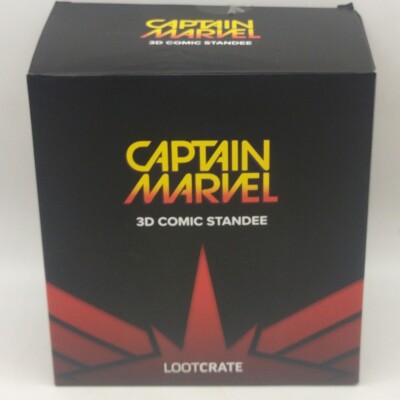 Loot Crate Exclusive Captain Marvel 3D Comic Standee Statue 2019 | eBay