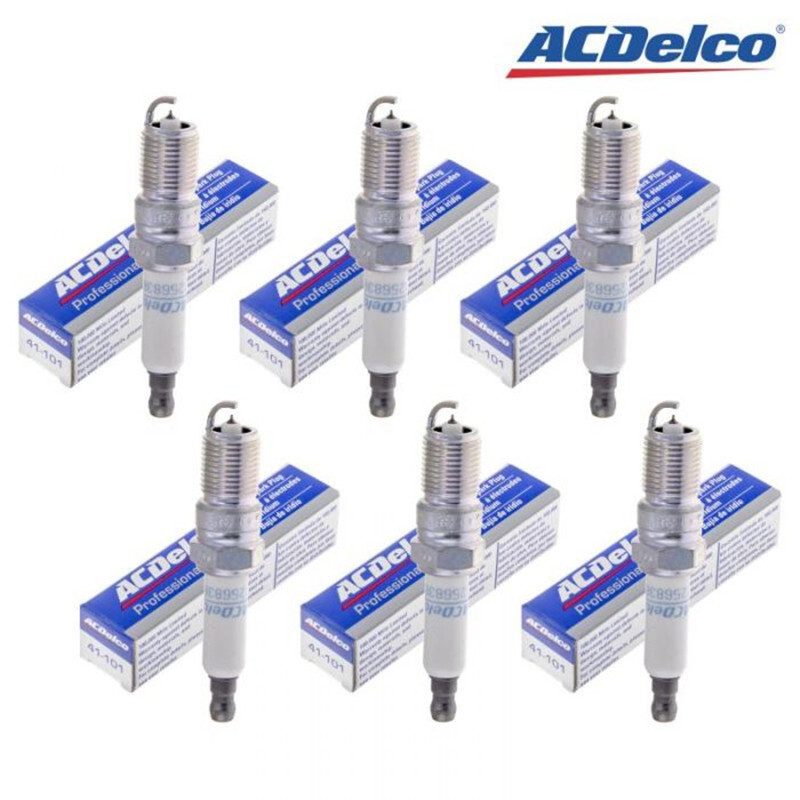 6x Genuine 41-101 12568387 Iridium Spark Plugs for Buick Chevrolet GMC ...