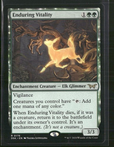 Enduring Vitality - Promo Pack: Duskmourn: House of Horror (PPDSK) | eBay