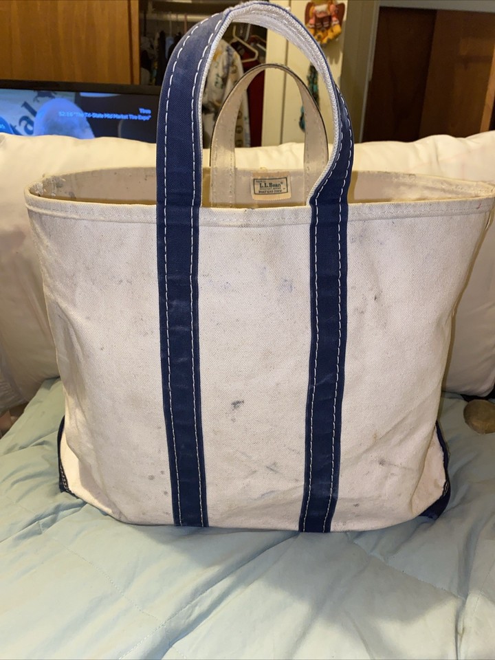 Rare Vintage Double Tag crinkle saw tooth tag L.L. Bean boat and tote ...