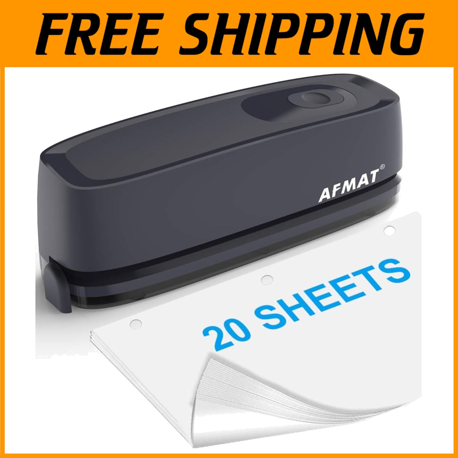 Durable 3-Hole Paper Puncher with Push Button - Effortless & Lightweig ...