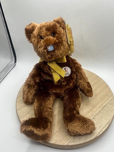 2002 TY BEANIE BABY CHAMPION FIFA World Cup Uruguay Flag Nose Teddy ...