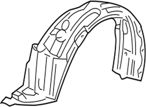 53876-47020 Toyota Liner, front fender, lh 5387647020, New Genuine OEM ...