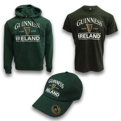 Green Guinness Clothing Set - Hoodie, T-shirt & Baseball Cap | eBay