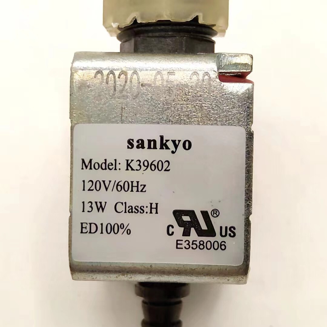 Sankyo KIN39602 120V 60Hz 13W Solenoid Pump 69.5mm Steam Broom Steam ...