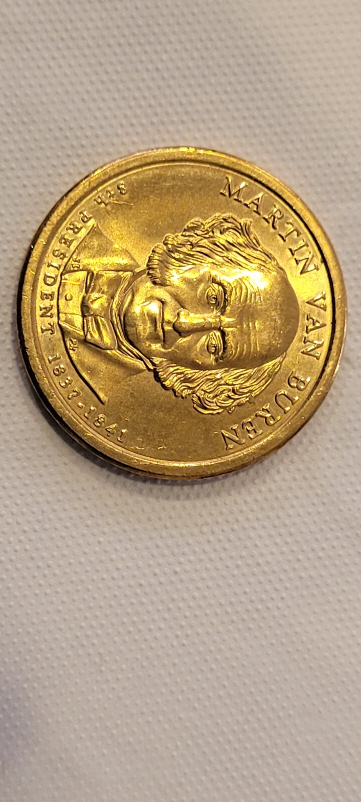 President Martin Van Buren $1 Dollar Gold Coin 8th President 1837-1841 ...