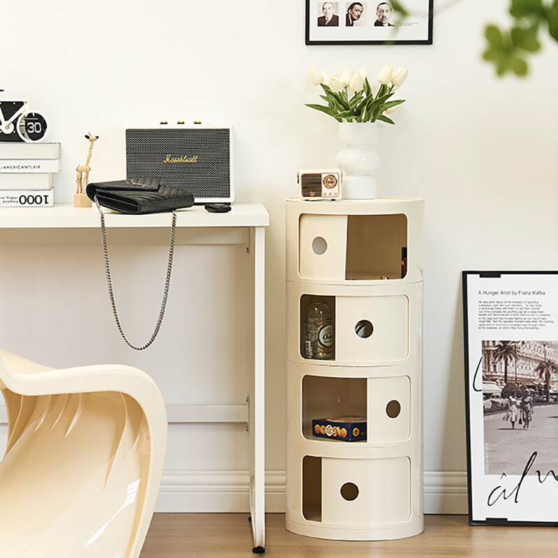 2/3/4/5 Drawers Round Storage Unit Bathroom Cabinet Chest Cupboard Side ...