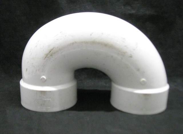 4" NIBCO DWV PVC SCH 40 Return Bend Drain Waste Vent Pipe Fitting NOS ...