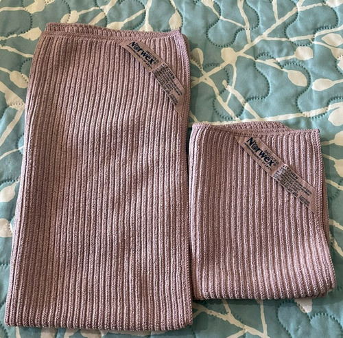 Norwex Kitchen Towel & Cloth lavender Baclock Ribbed channel texture ...
