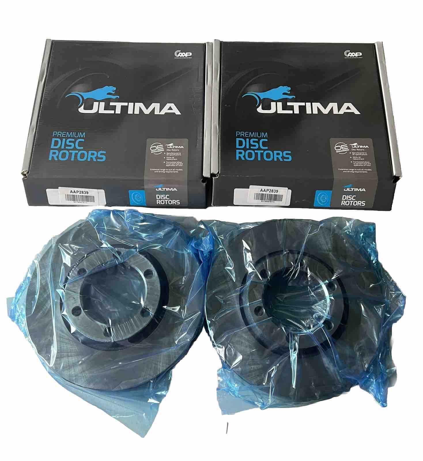 Ultima Front Brake Disc Rotors (pair) AAP2839-2 RDA7903 | eBay