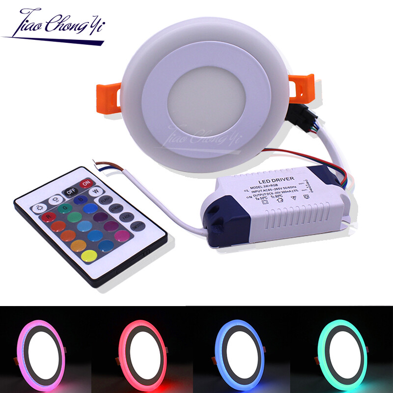 Home Decoration Round Double Color LED Panel Light 6W 9W 16W RGBW 85 ...