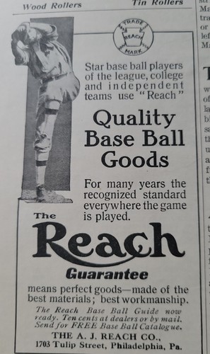 1910 Draper Maynard D&M baseball glove vintage sporting goods ad | eBay