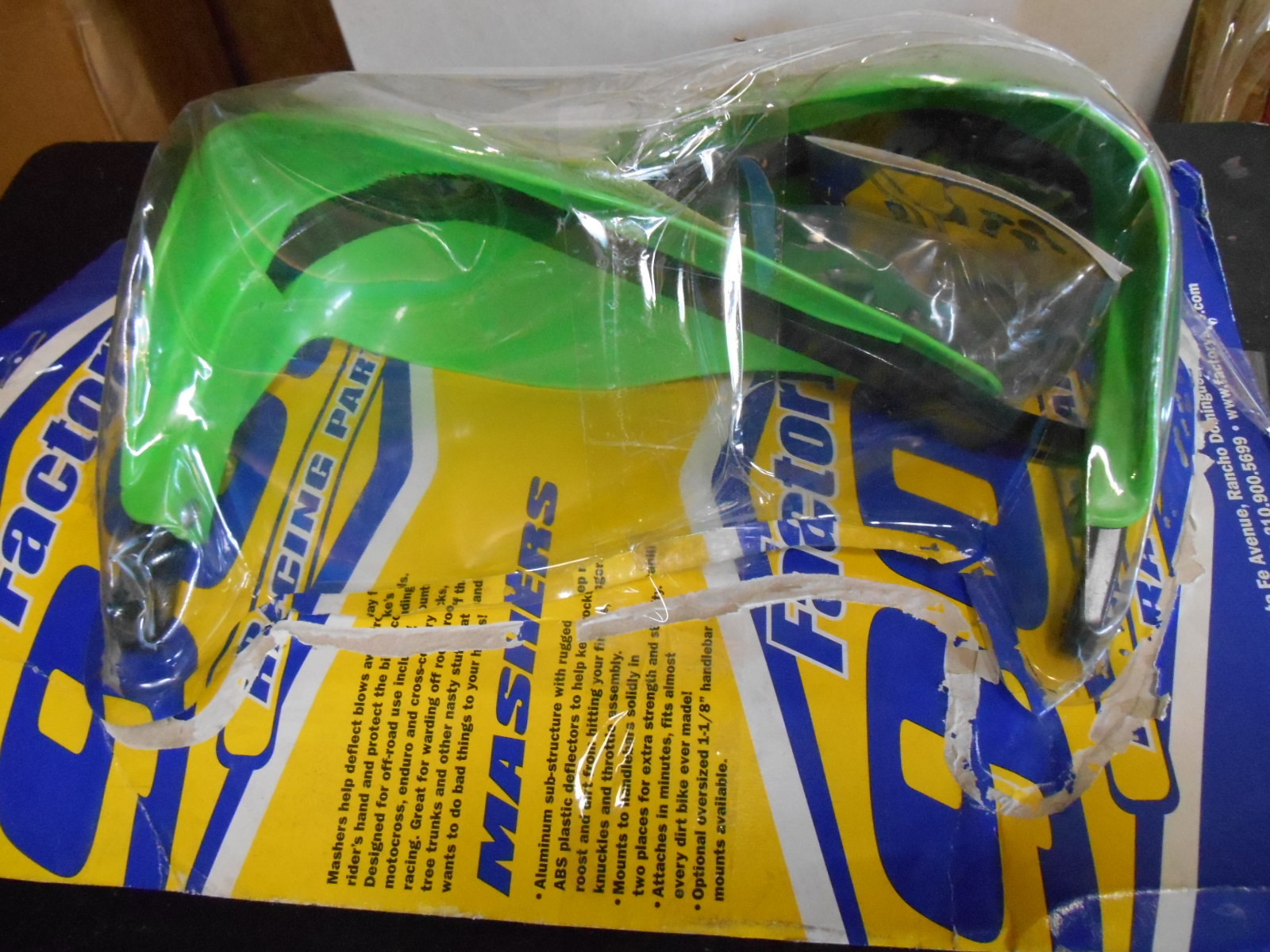 NOS FMF Factory 909 Masher Enduro Hand Guard Handguard Green 090545 | eBay