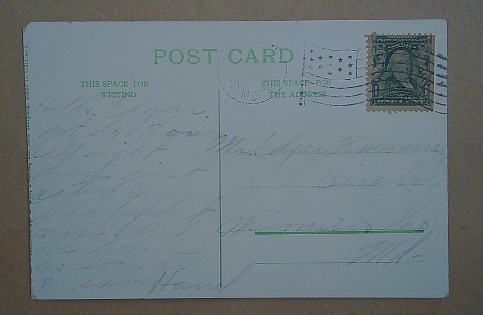 Antique Postcard 1908 SALISBURY Maryland Main Street Eastern Shore MD ...
