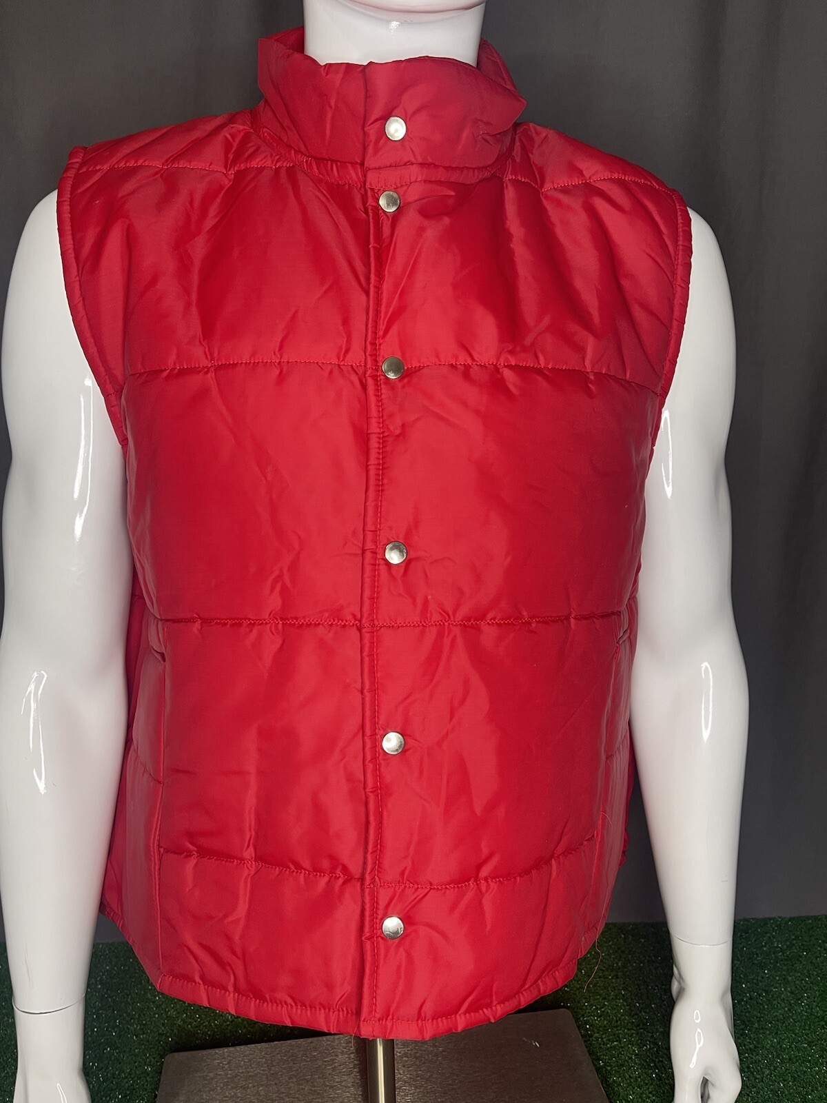 Pla-Jac by Dunbrooke Vintage 80's Red Vest Jacket Sna… - Gem