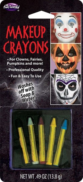 Halloween Makeup Crayons 5 Colors Costumes Parties Zombie Face Painting ...