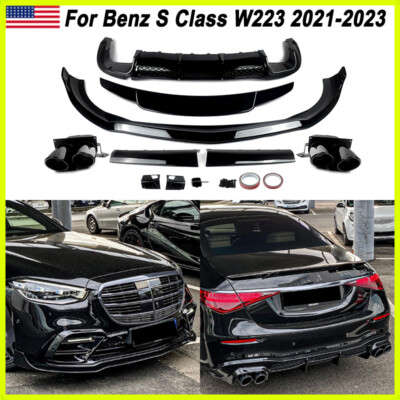 Gloss Black B Style Body Kits For Mercedes-Benz W223 S-Class S500 S580 ...