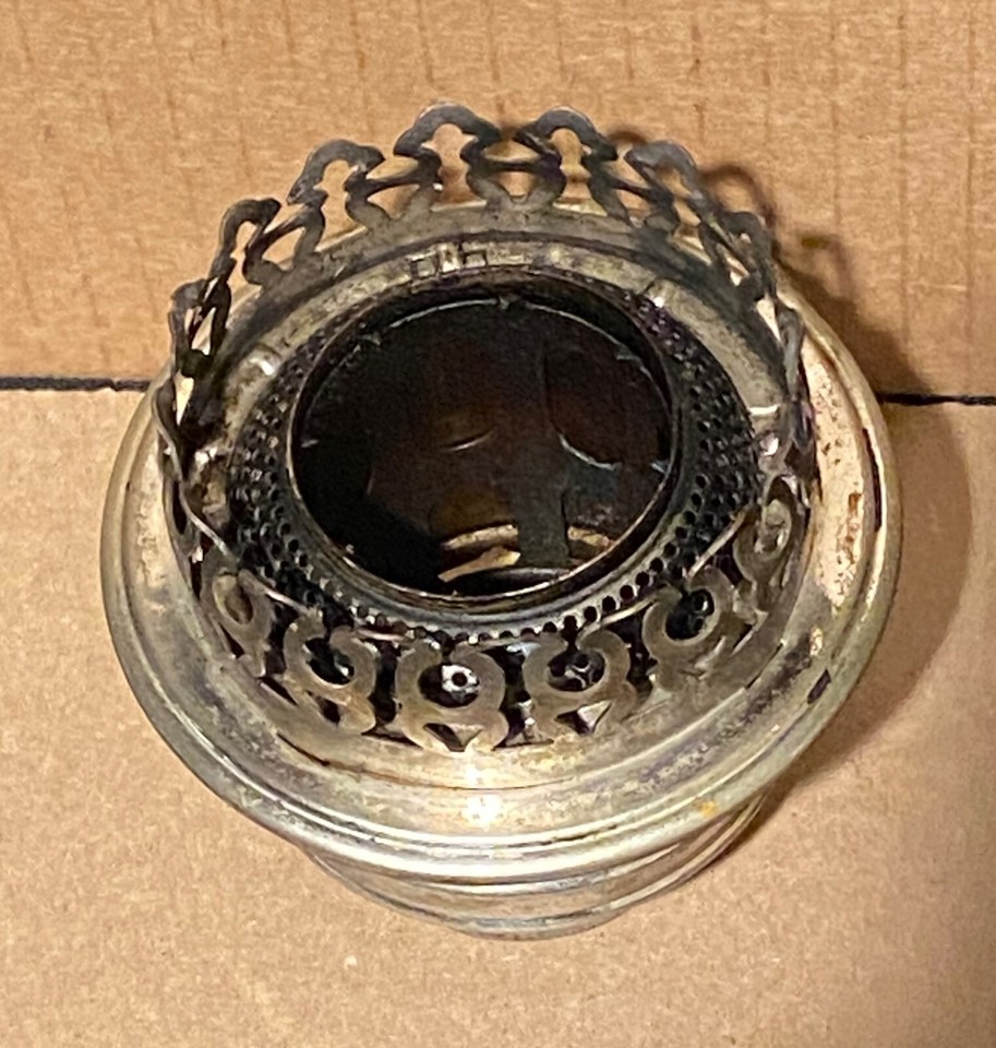 Antique c. 1895 B & H / Rayo Kerosene Oil Lamp BRASS Burner Wick Raiser ...