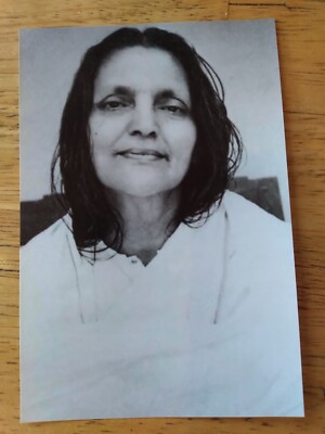 LOVELY PHOTO ANANDAMAYI MA GREAT INDIAN SAINT & GURU 5" X 7" BLACK ...