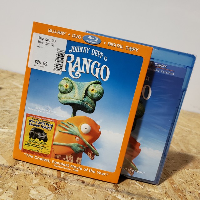Rango (Blu-ray/DVD, 2011, 2-Disc Set, Includes Digital Copy) for sale ...