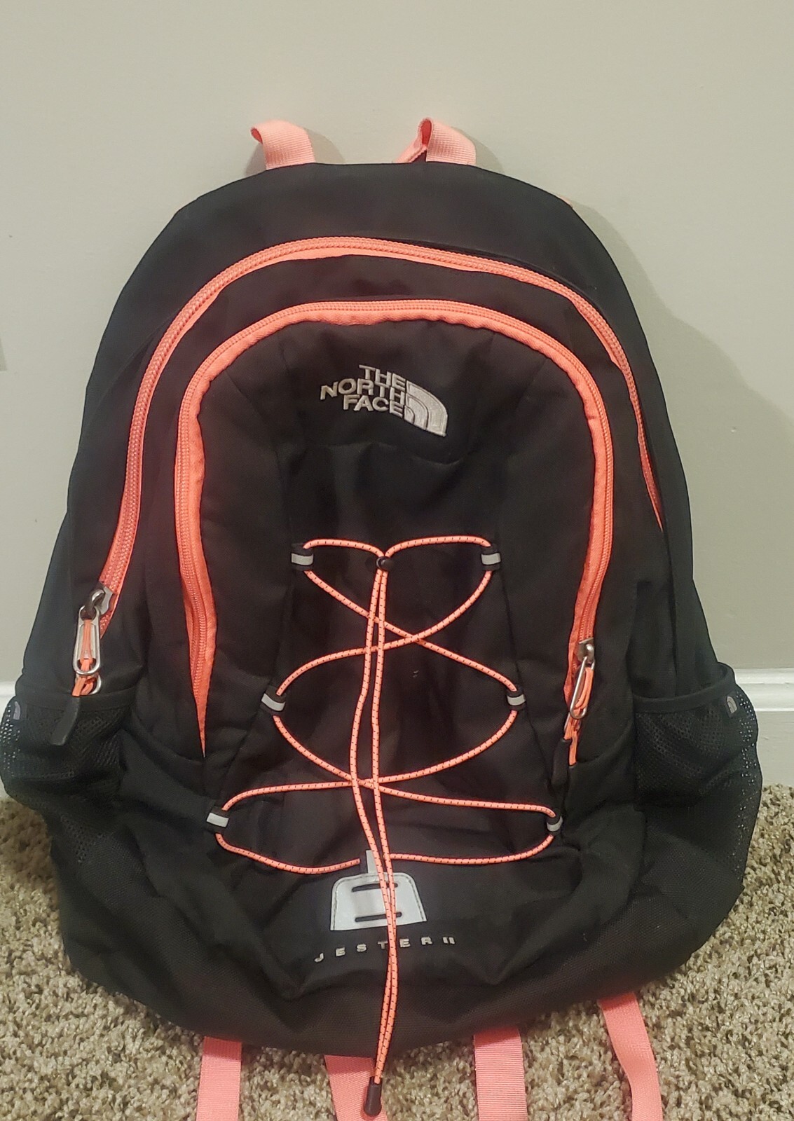 HTF The North Face Jester II Backpack Black Pink Cora… - Gem