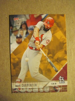 2018 Topps NOW Rode to Opening Day St. Louis Cardinals Matt Carpenter ...