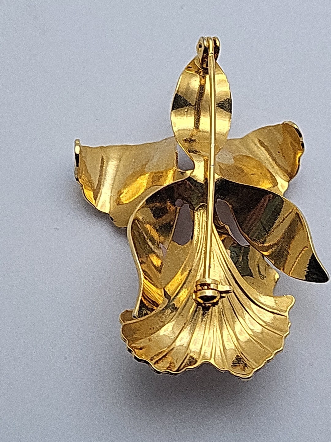 Cerrito Original 1982 Pink Orchid Brooch Flower Gold Tone Enamel Pin | eBay