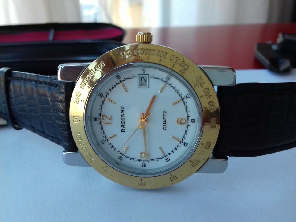 Radiant BIG TACHYMETRE Y142-B W255G Vintage Collection (80's) NOS Watch ...