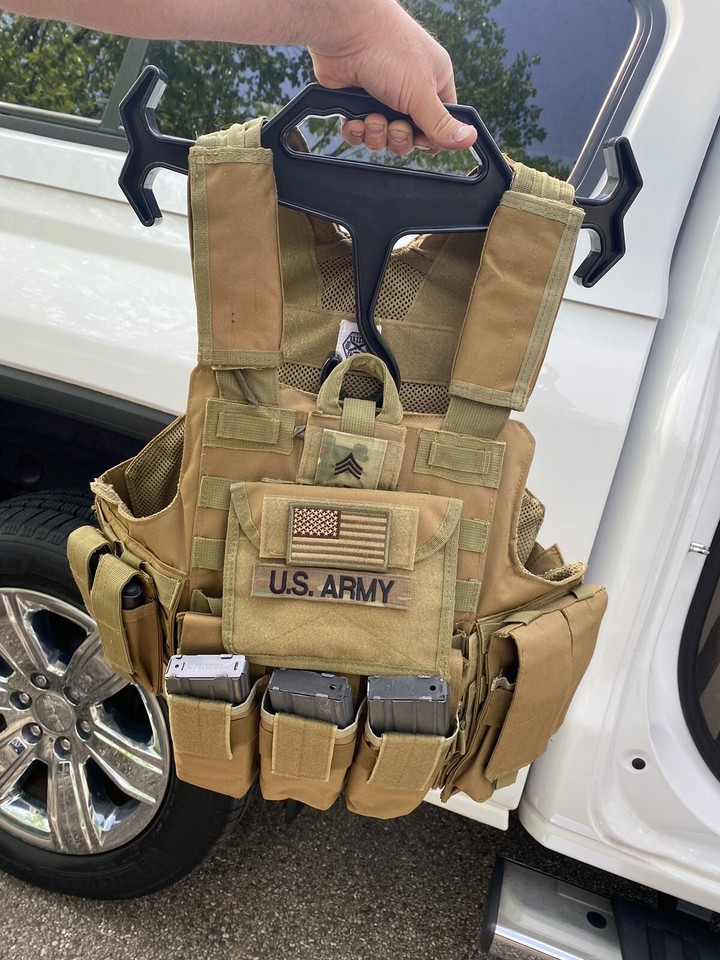 2 Hangers | Vest Hook Tactical Vest Hanger Heavy Duty Hanger | 200 lb ...