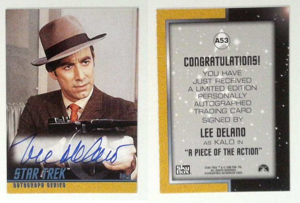 Star Trek TOS SEASON 2 AUTO A53 Lee Delano/Kalo | eBay