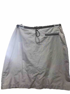 Generra Clothing Co Beige/Grn Drawstring Pull On Skirt Womens Size M | eBay